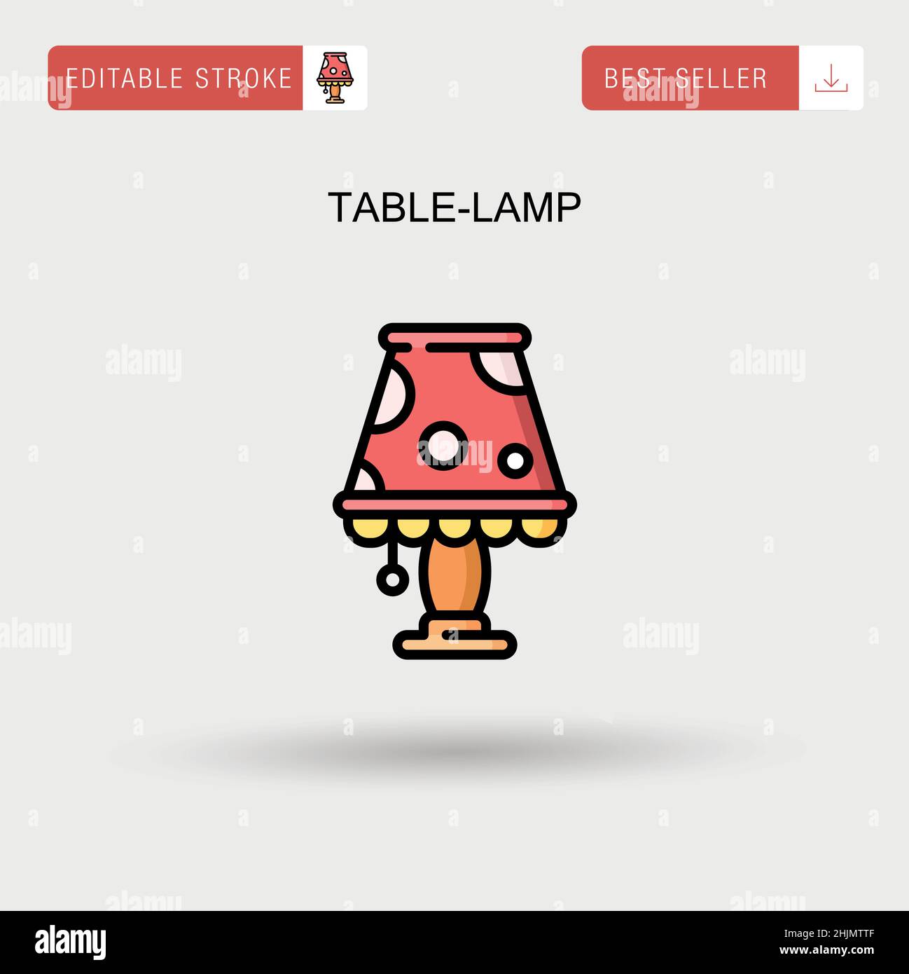 Modern table lamp Stock Vector Images - Alamy