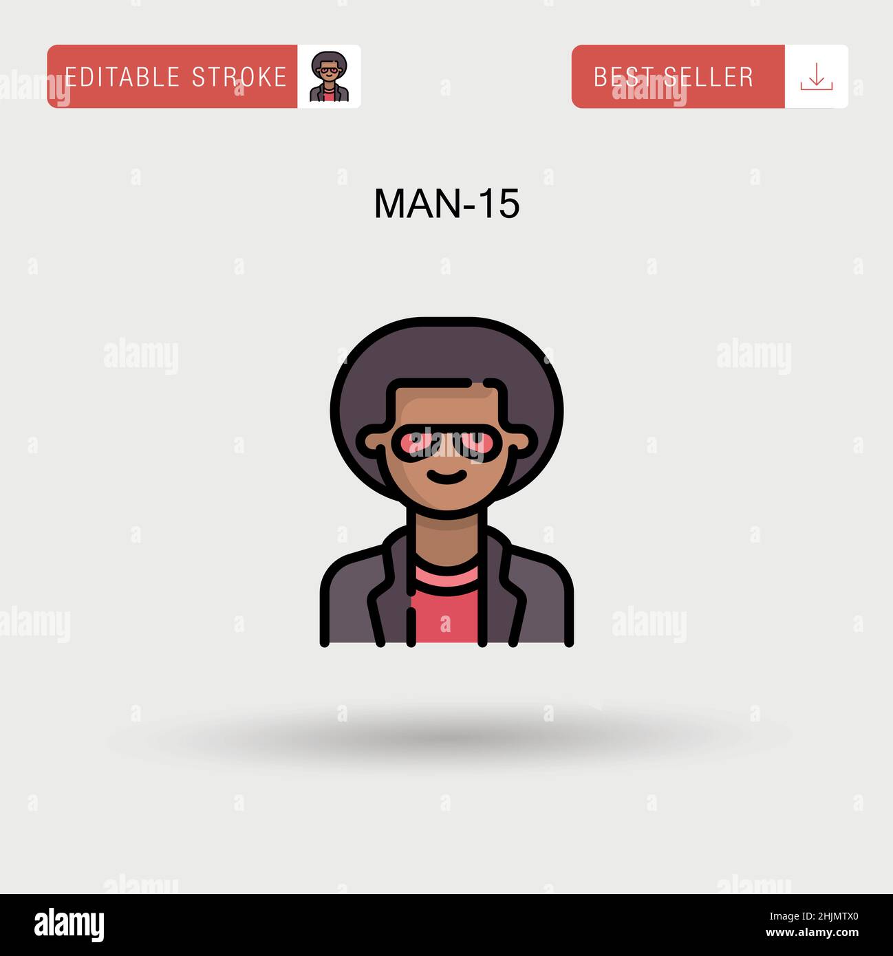 Man-15 Simple vector icon Stock Vector Image & Art - Alamy