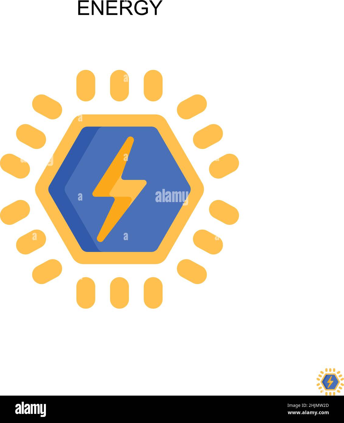 Energy Simple vector icon. Illustration symbol design template for web ...