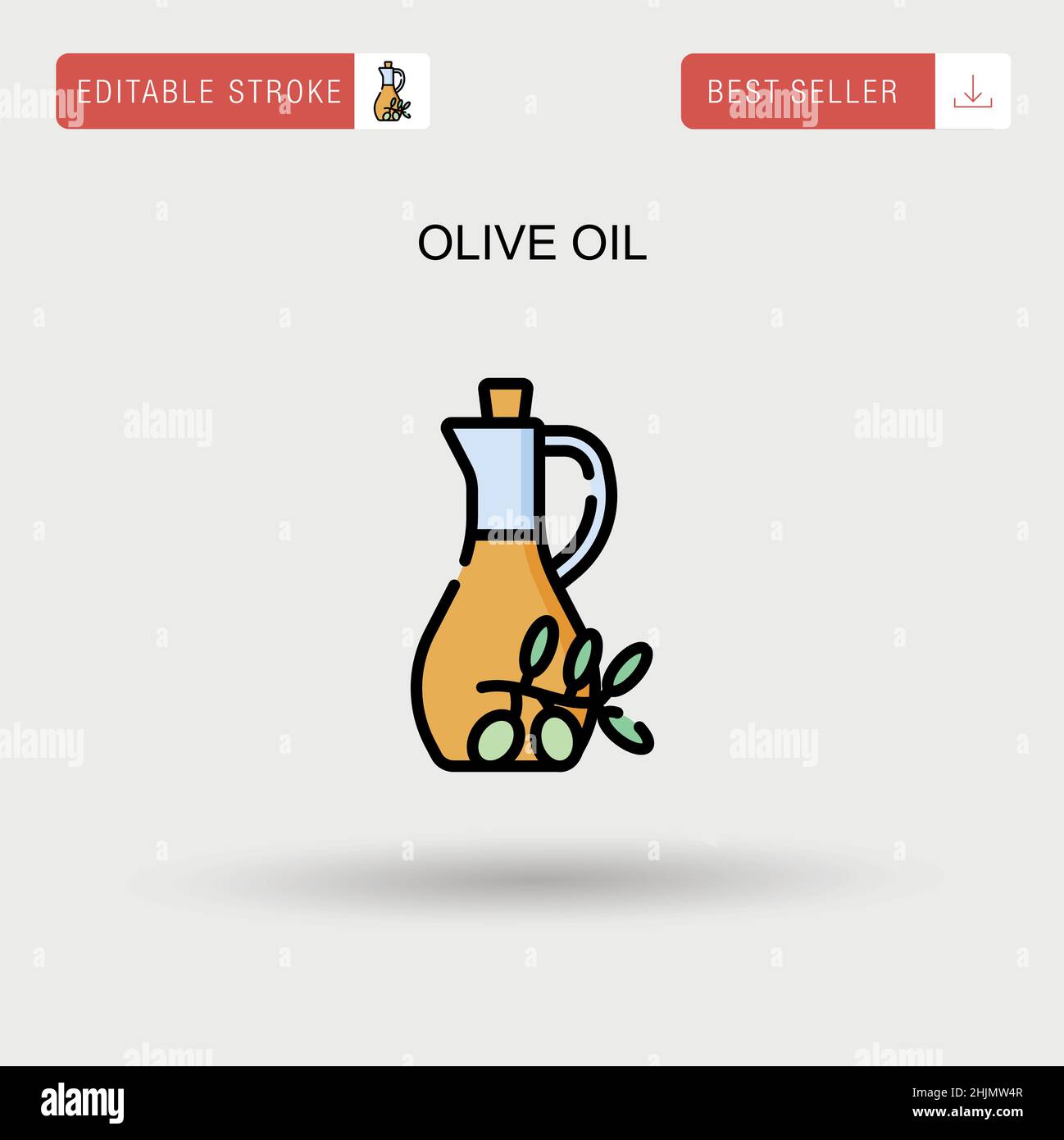 Olive oil Simple vector icon Stock Vector Image & Art - Alamy