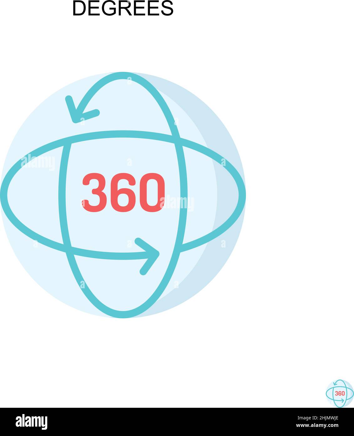 Degrees Simple vector icon. Illustration symbol design template for web mobile UI element Stock ...