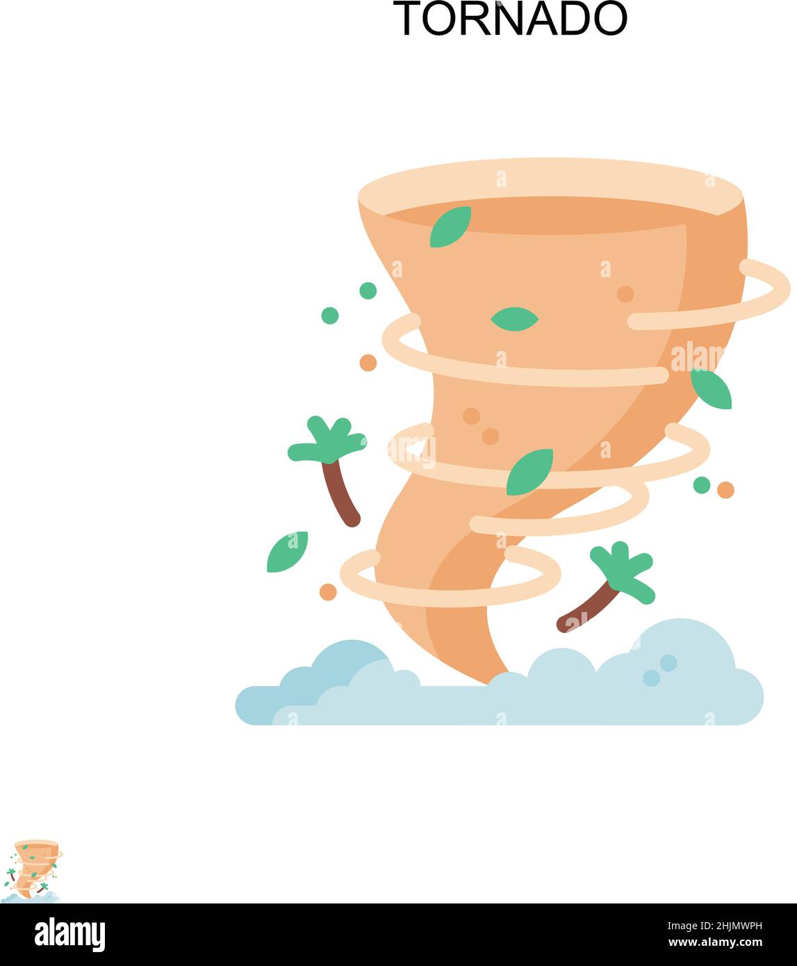 Tornado funnel clouds hi-res stock photography and images - Alamy