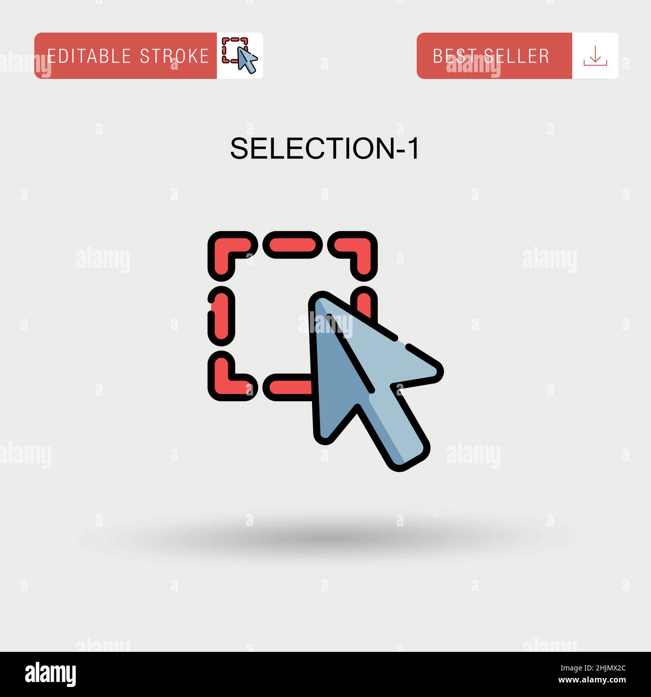 Selection-1 Simple vector icon Stock Vector Image & Art - Alamy