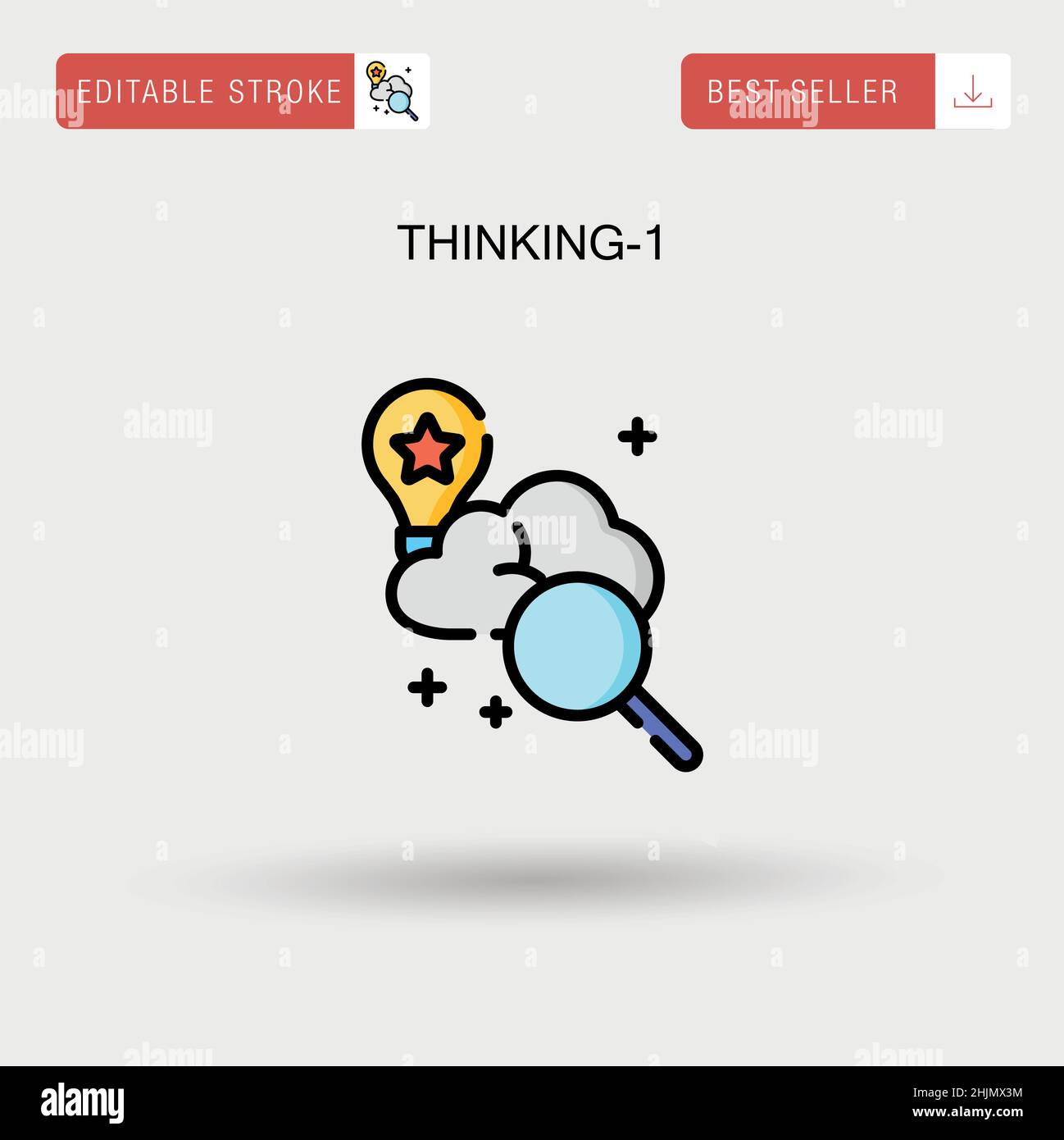 Woman thinking one continuous hi-res stock photography and images - Alamy