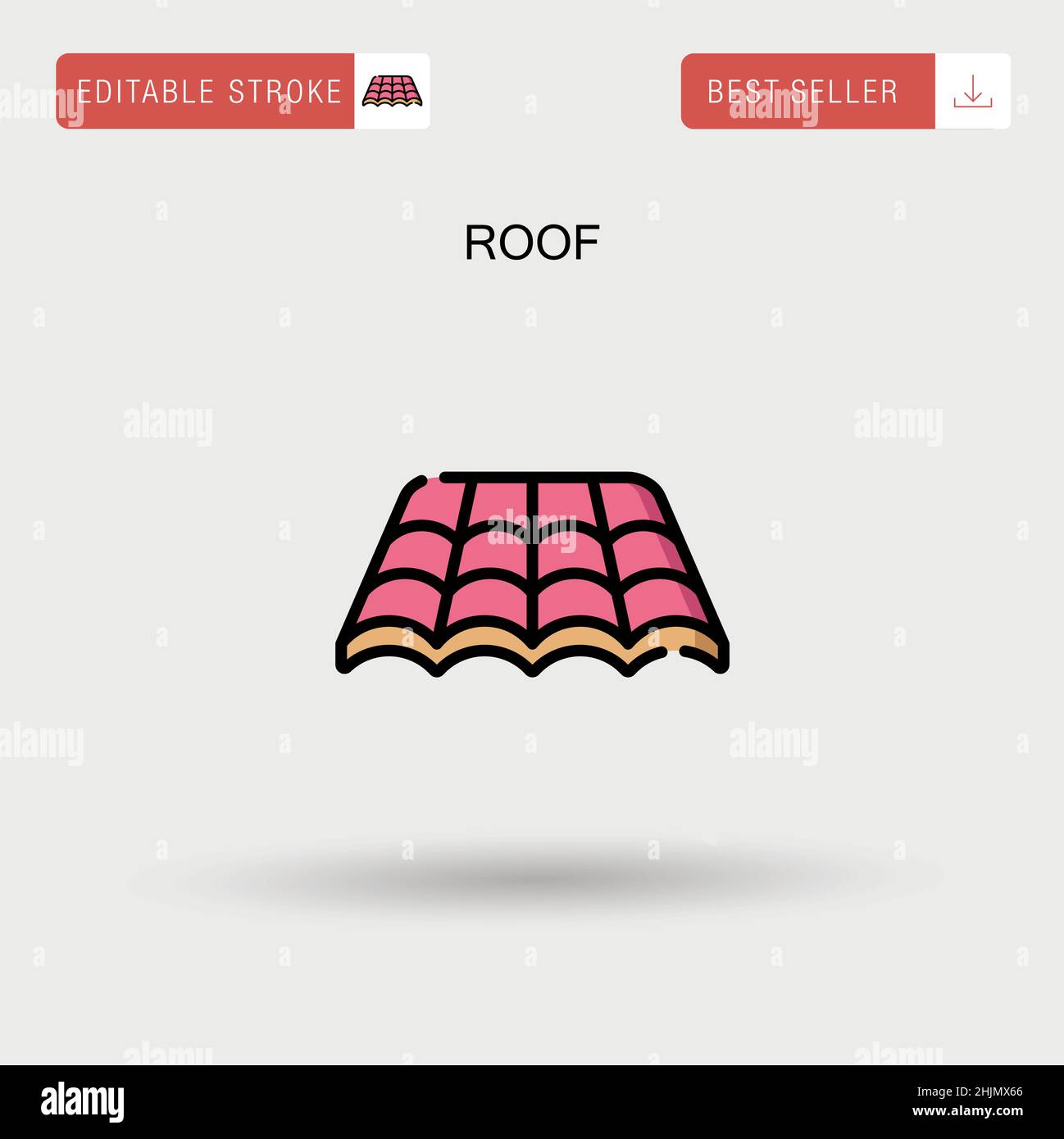 Roof Simple vector icon Stock Vector Image & Art - Alamy