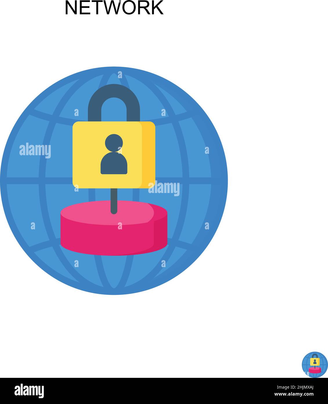 Network Simple vector icon. Illustration symbol design template for web ...