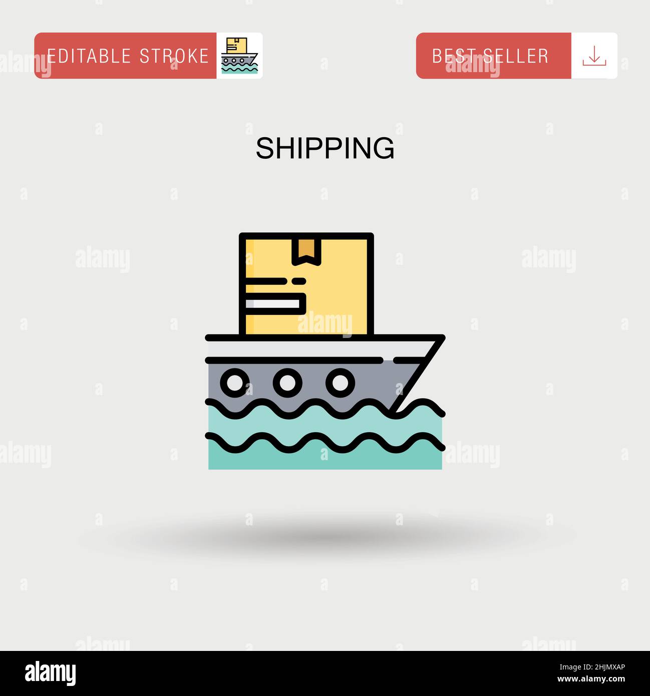 Shipping Simple vector icon Stock Vector Image & Art - Alamy