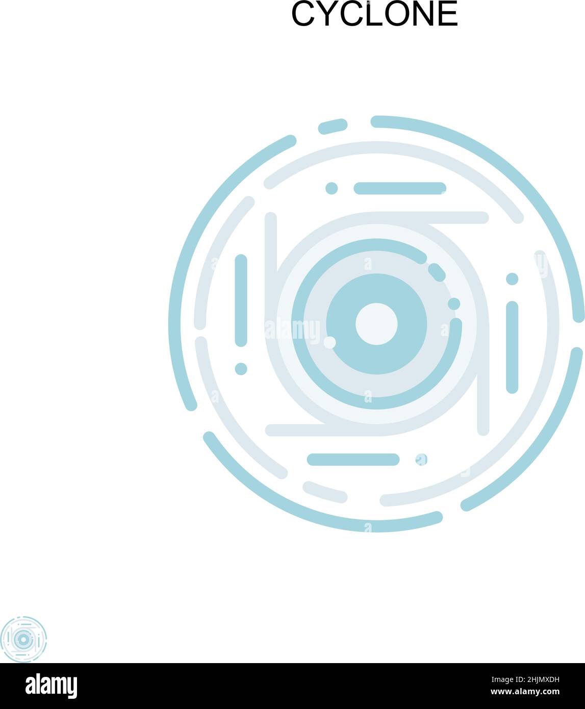 Cyclone Simple vector icon. Illustration symbol design template for web ...