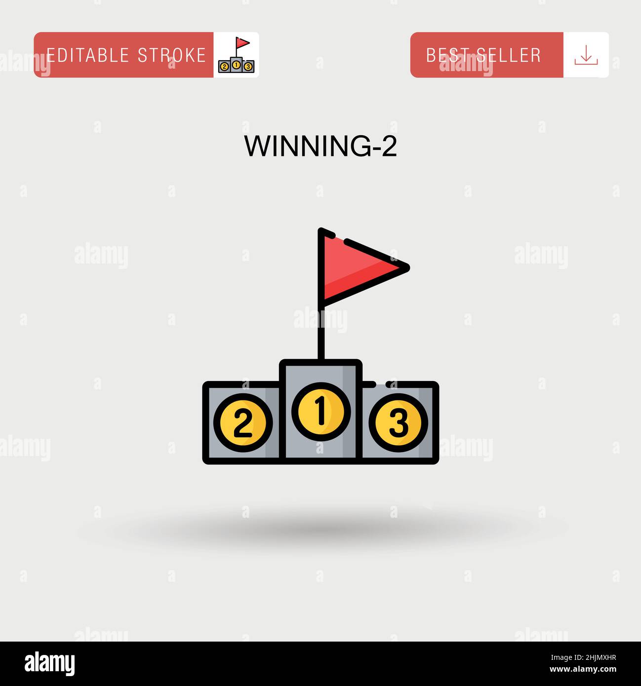 Winning-2 Simple vector icon Stock Vector Image & Art - Alamy