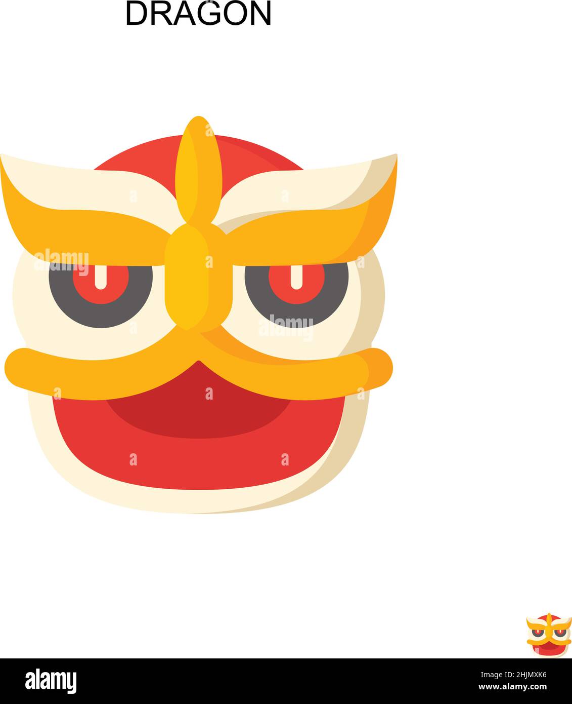 Dragon Simple Vector Icon Illustration Symbol Design Template For Web Mobile Ui Element Stock 