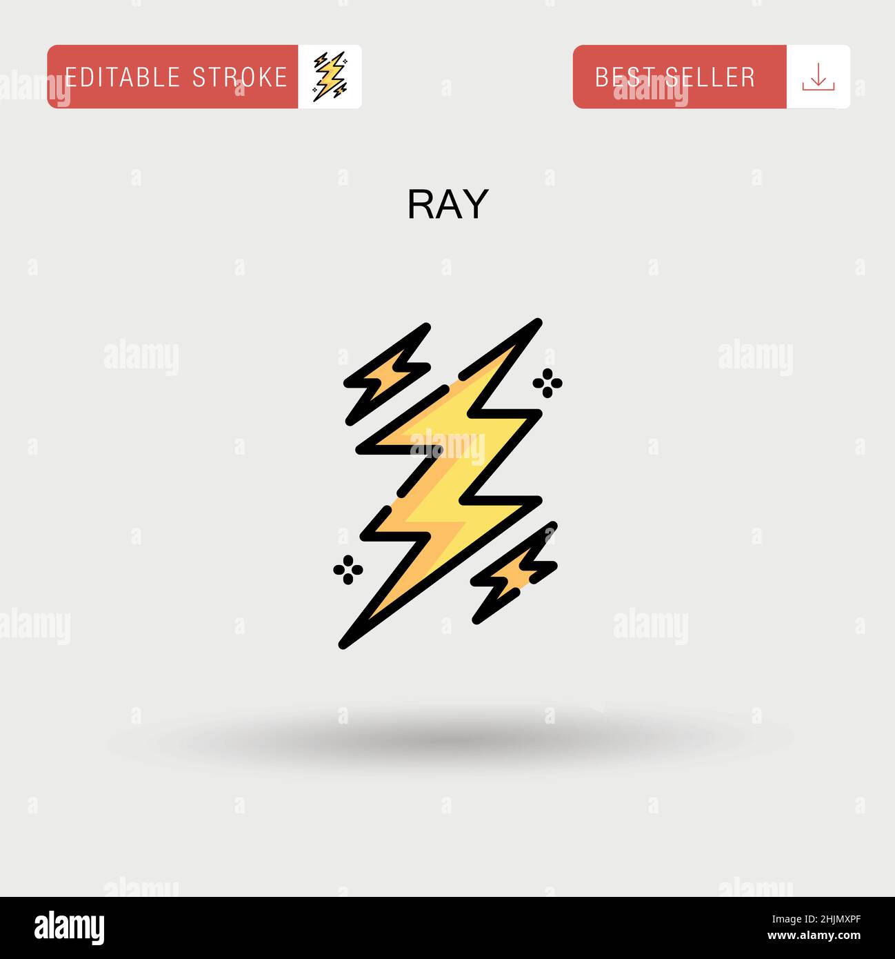 Ray Simple vector icon Stock Vector Image & Art - Alamy