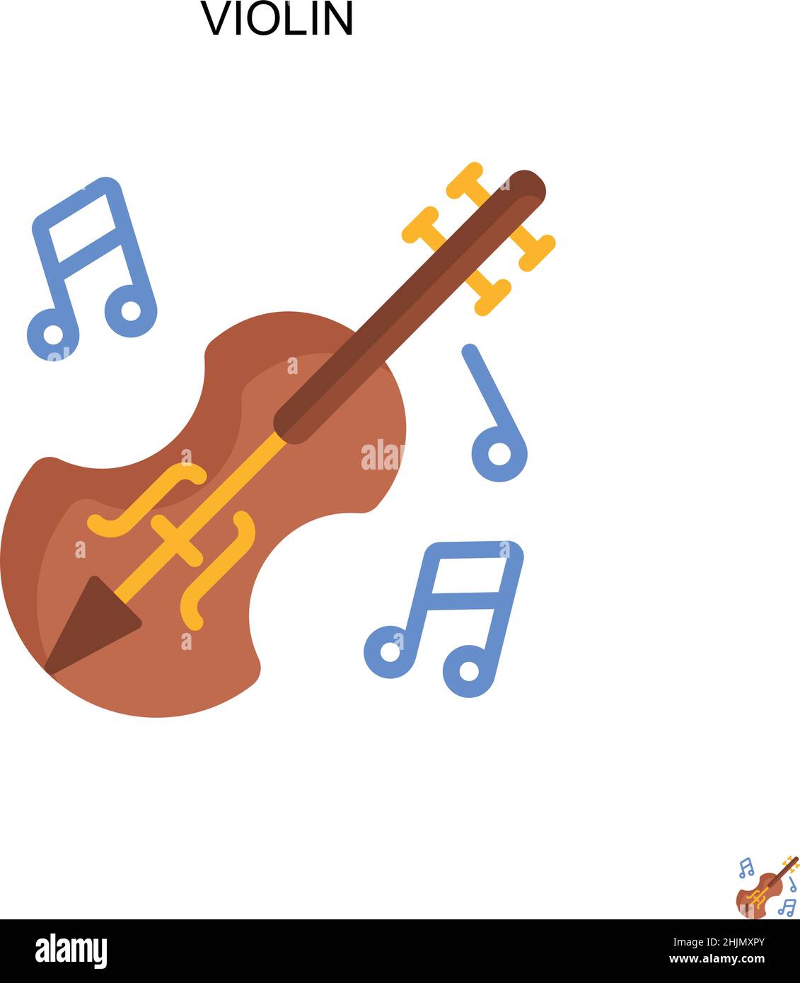 Closeup violin Stock Vector Images - Alamy