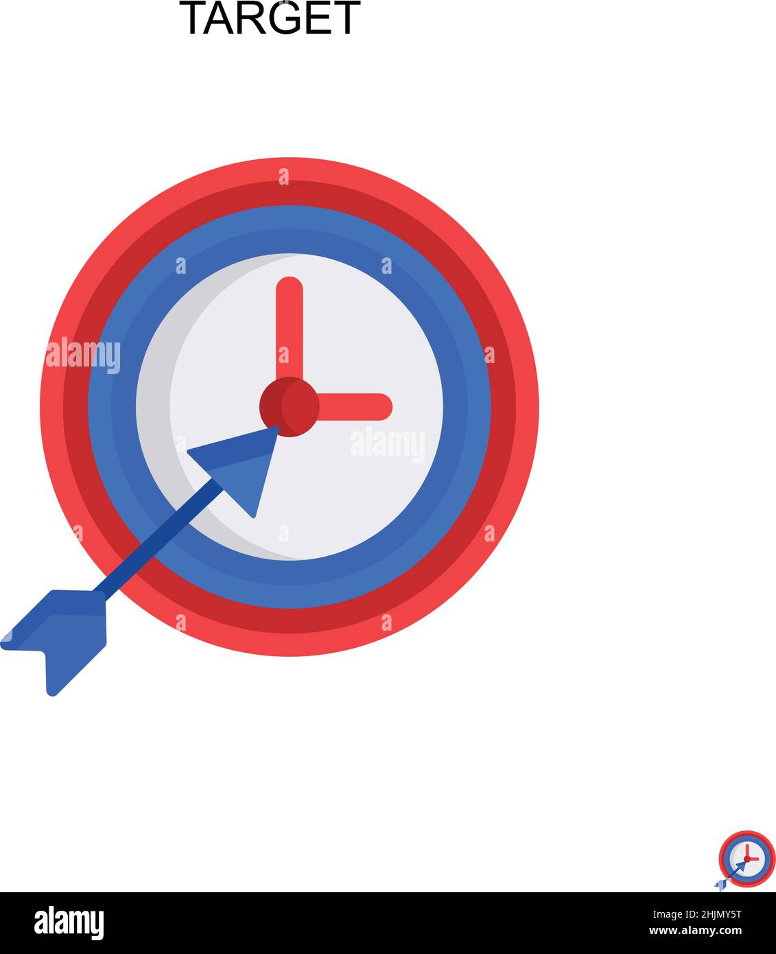 Target Simple vector icon. Illustration symbol design template for web ...