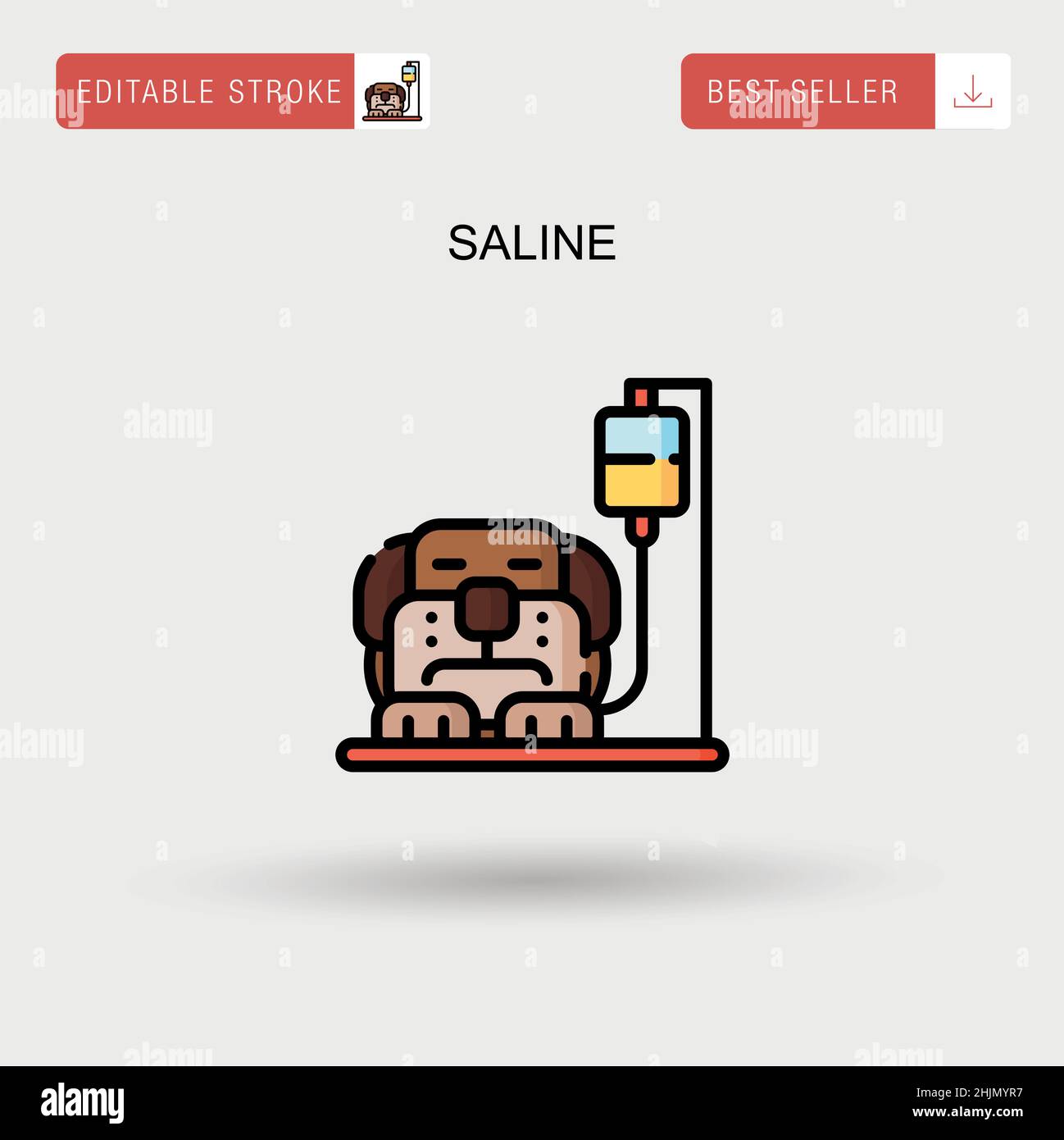 Saline Simple vector icon Stock Vector Image & Art - Alamy