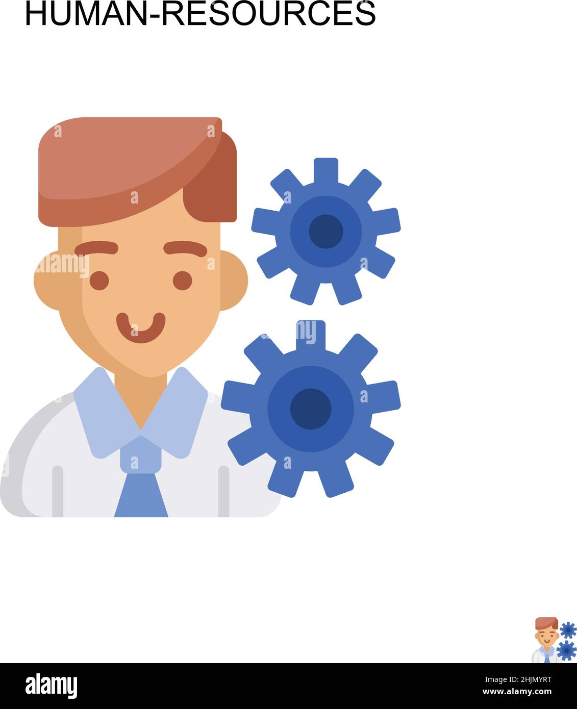 Human-resources Simple vector icon. Illustration symbol design template ...