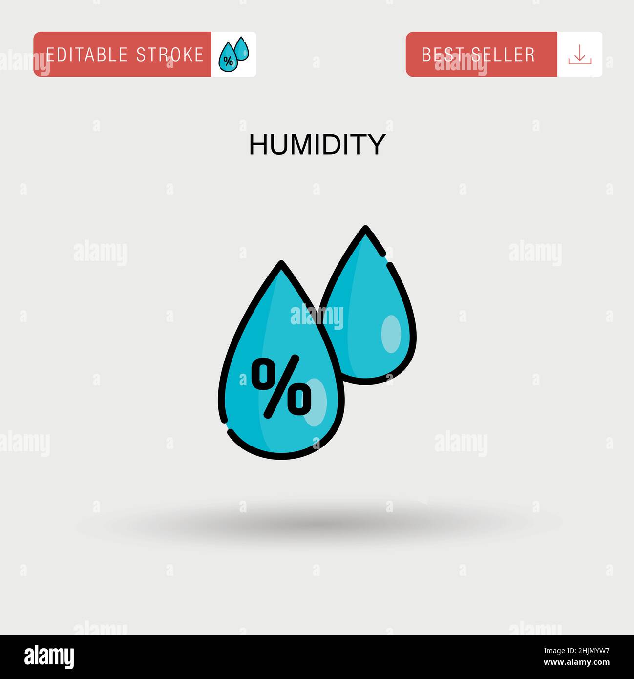 Humidity Simple vector icon Stock Vector Image & Art - Alamy