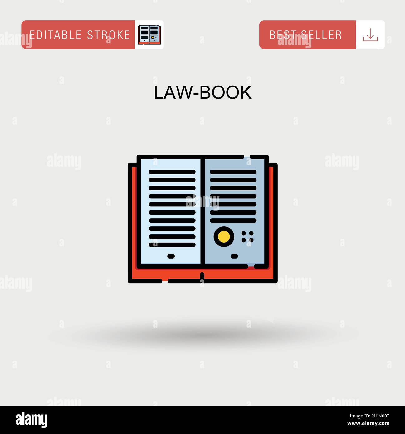 Law-book Simple vector icon Stock Vector Image & Art - Alamy