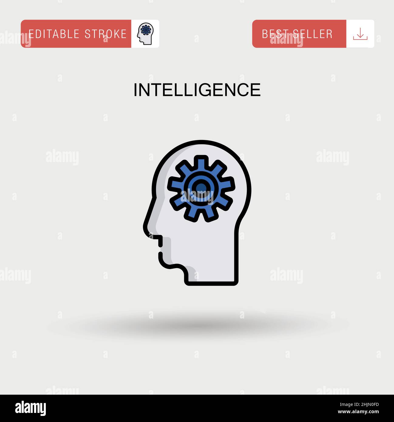 Intelligence Simple vector icon Stock Vector Image & Art - Alamy