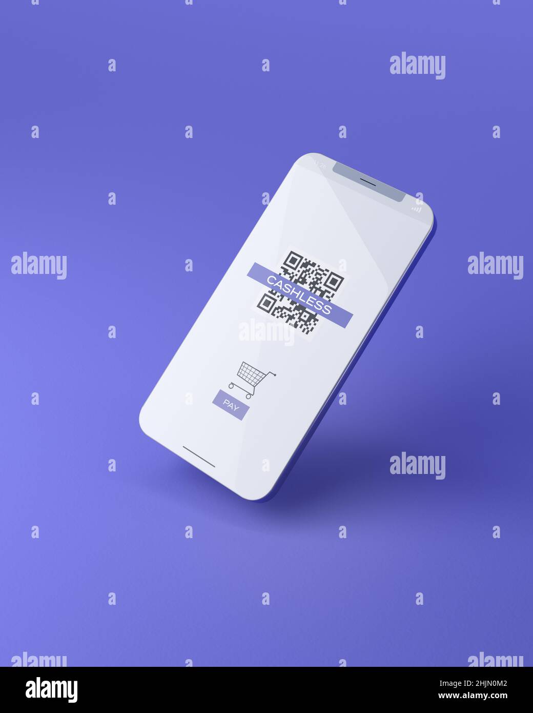 Icon of smartphone on very peri background. Clipping path included ...