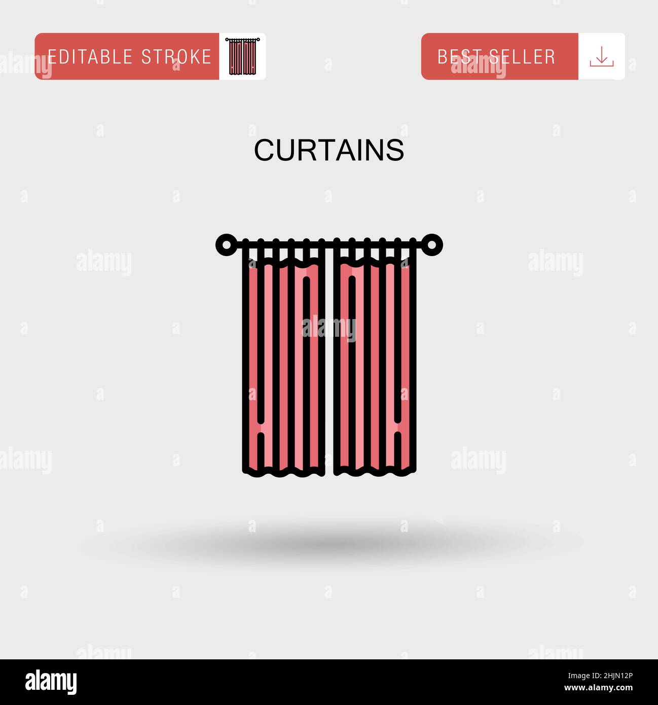 Modern curtains Stock Vector Images - Alamy