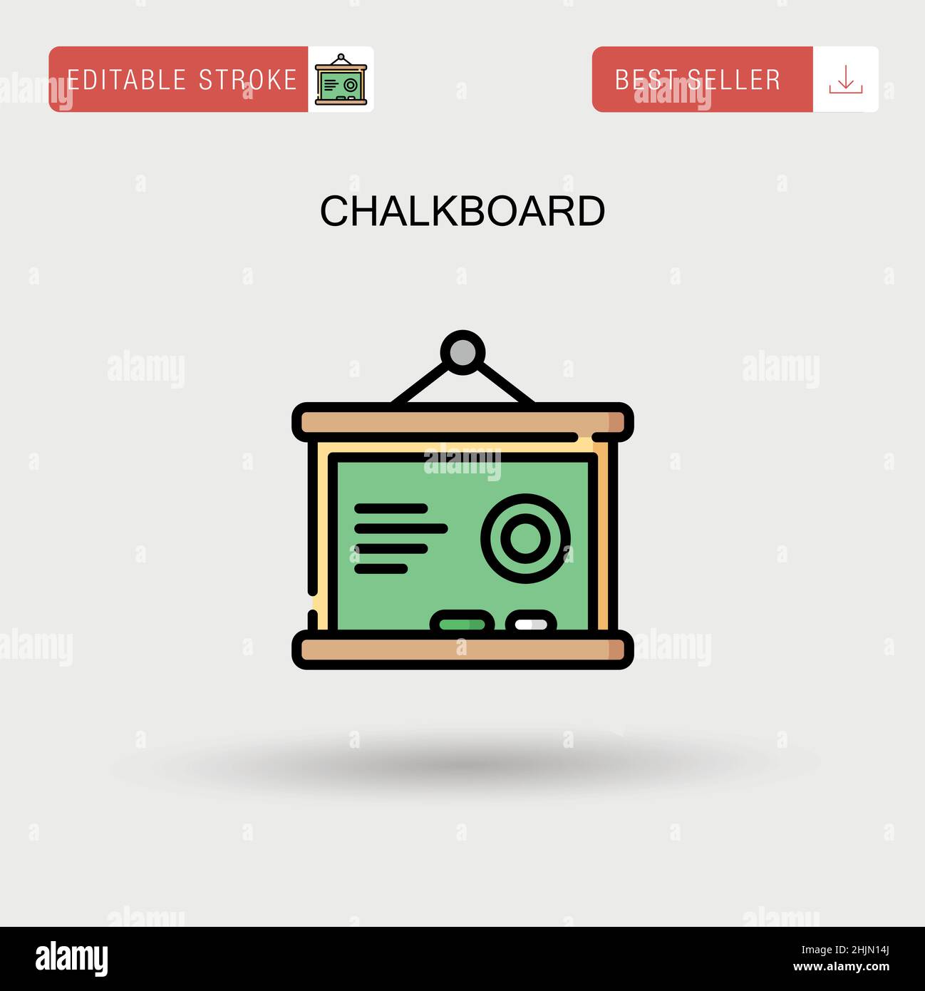 Chalkboard Simple vector icon Stock Vector Image & Art - Alamy