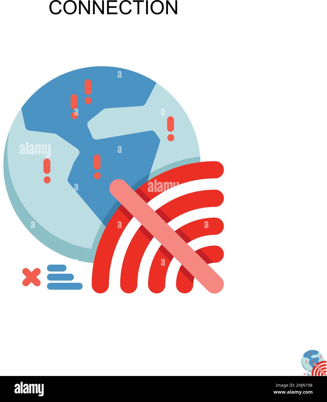 Connection Simple vector icon. Illustration symbol design template for ...