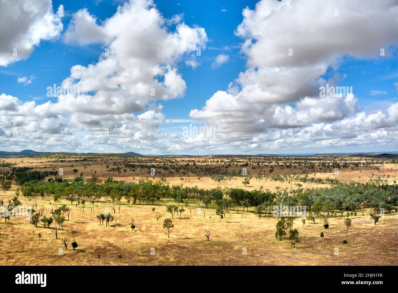 Following the Inland Defence Road through Camboon Queensland Australia ...