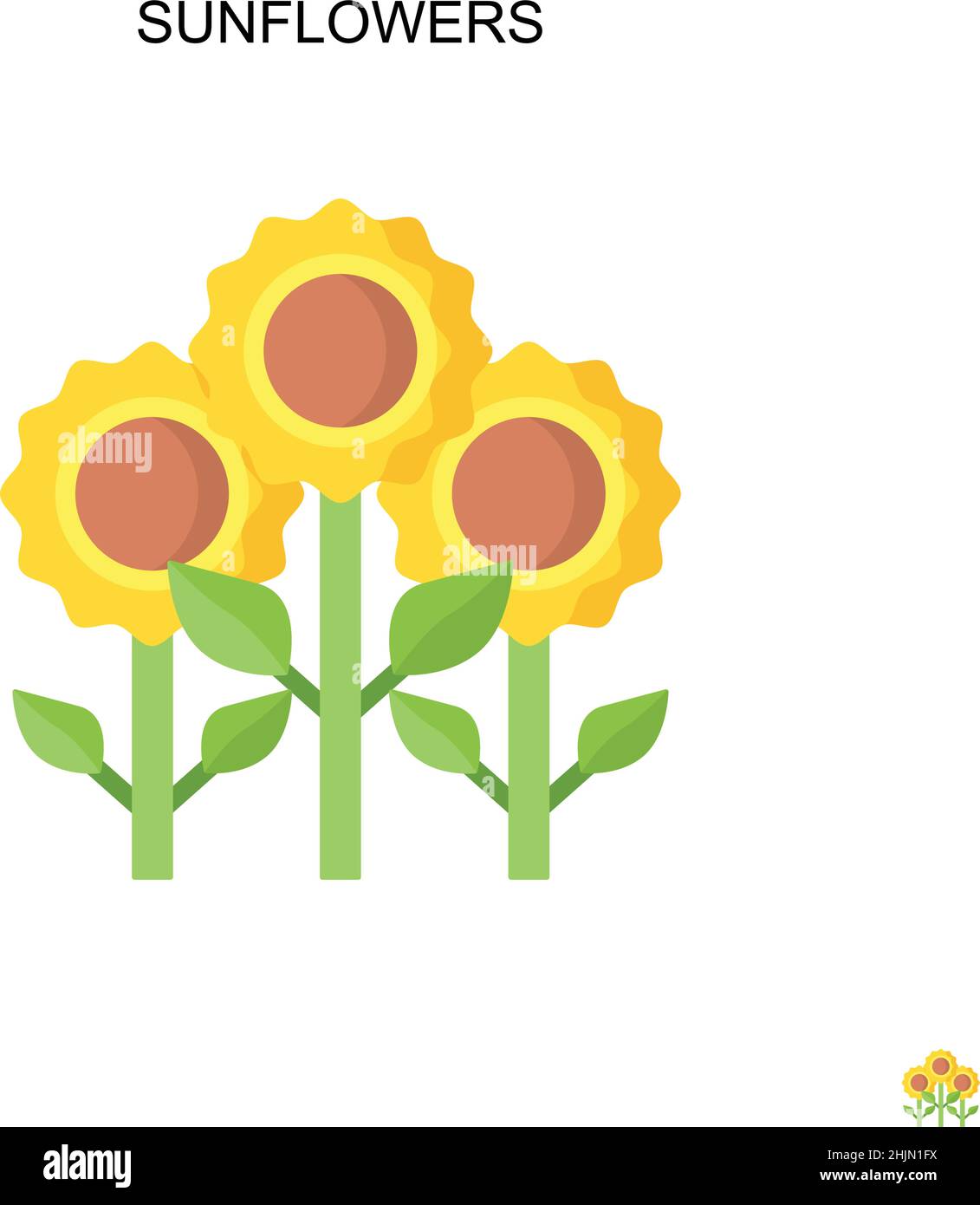 Simple Sunflower Template