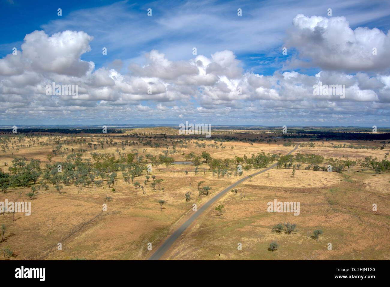 Following the Inland Defence Road through Camboon Queensland Australia ...