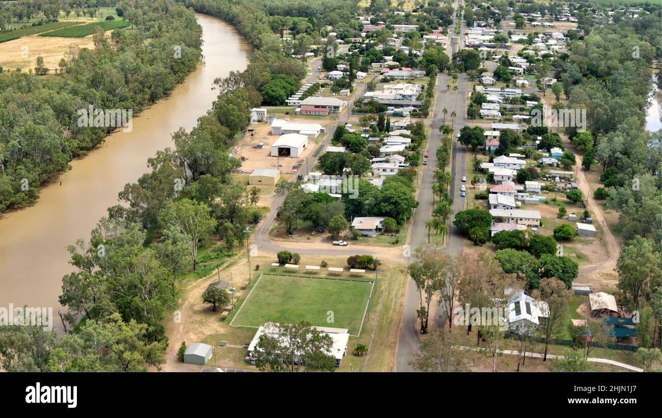 Aerial of Theodore Queensland Australia Stock Photo - Alamy
