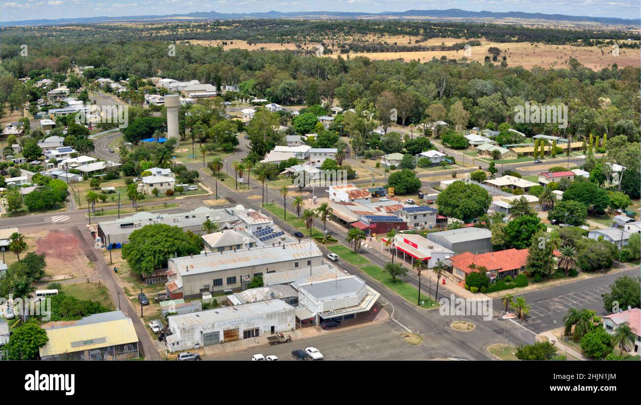 Aerial of Theodore Queensland Australia Stock Photo - Alamy
