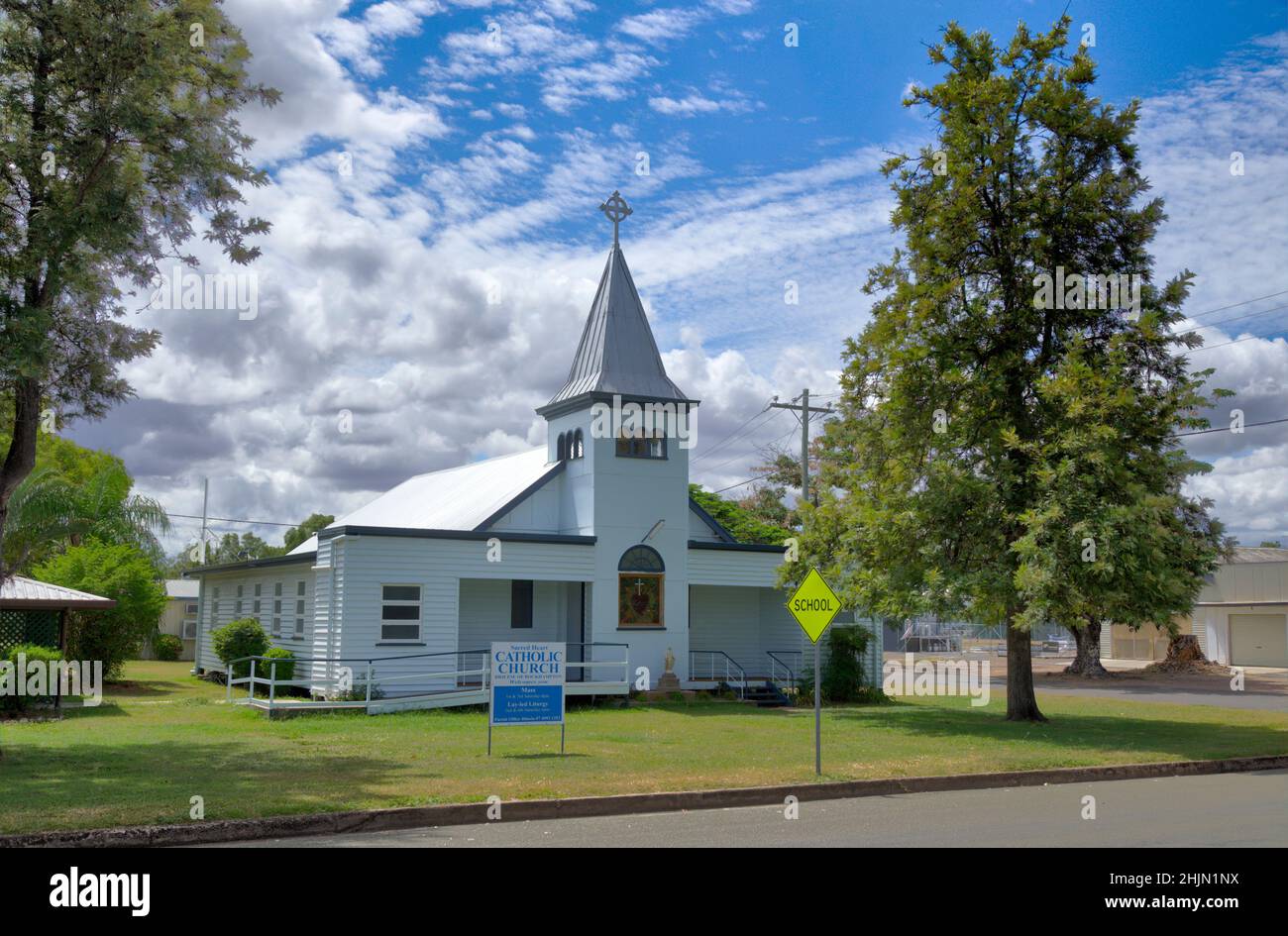 The Sacred Heart Church in Theodore Queensland Australia Stock Photo ...