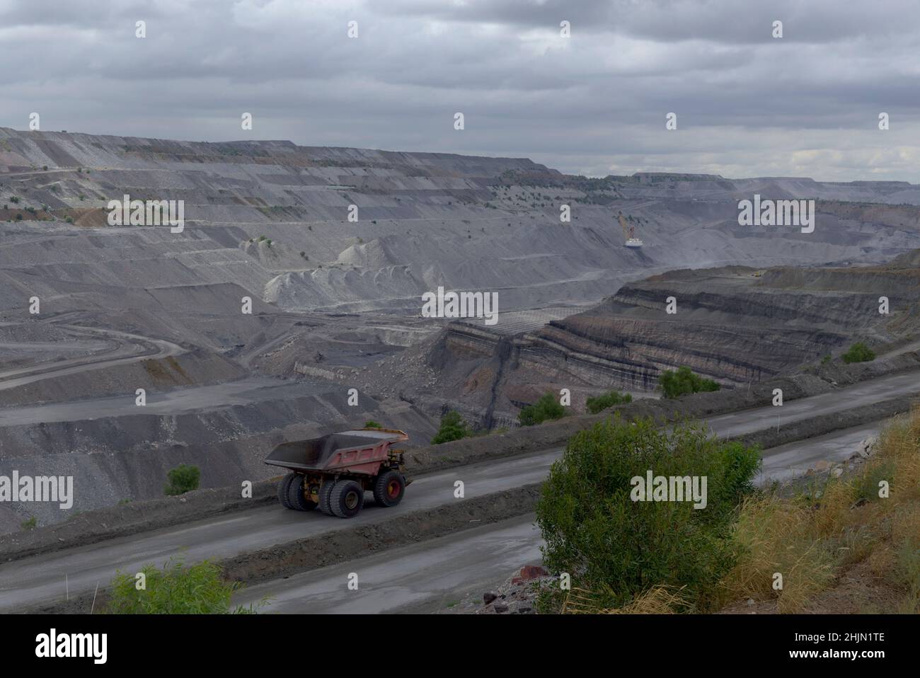 Dawson Mine open cut coal mine near near Moura Queensland Australia ...