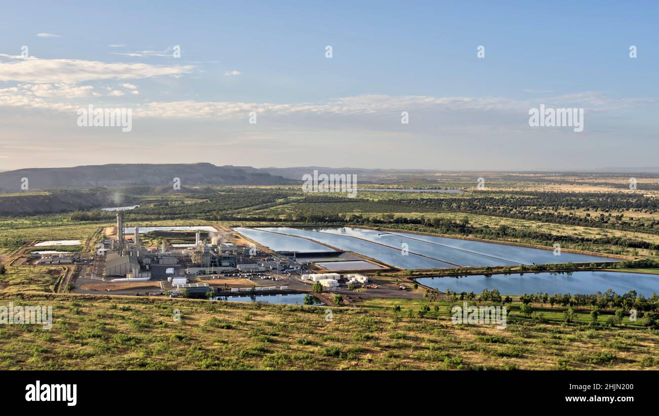 Queensland Nitrate Pty Ltd (QNP) Ammonium nitrate facility near Moura ...