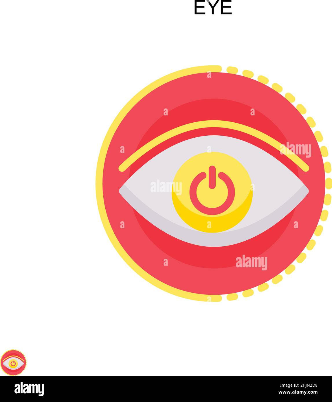 Eye Simple vector icon. Illustration symbol design template for web ...