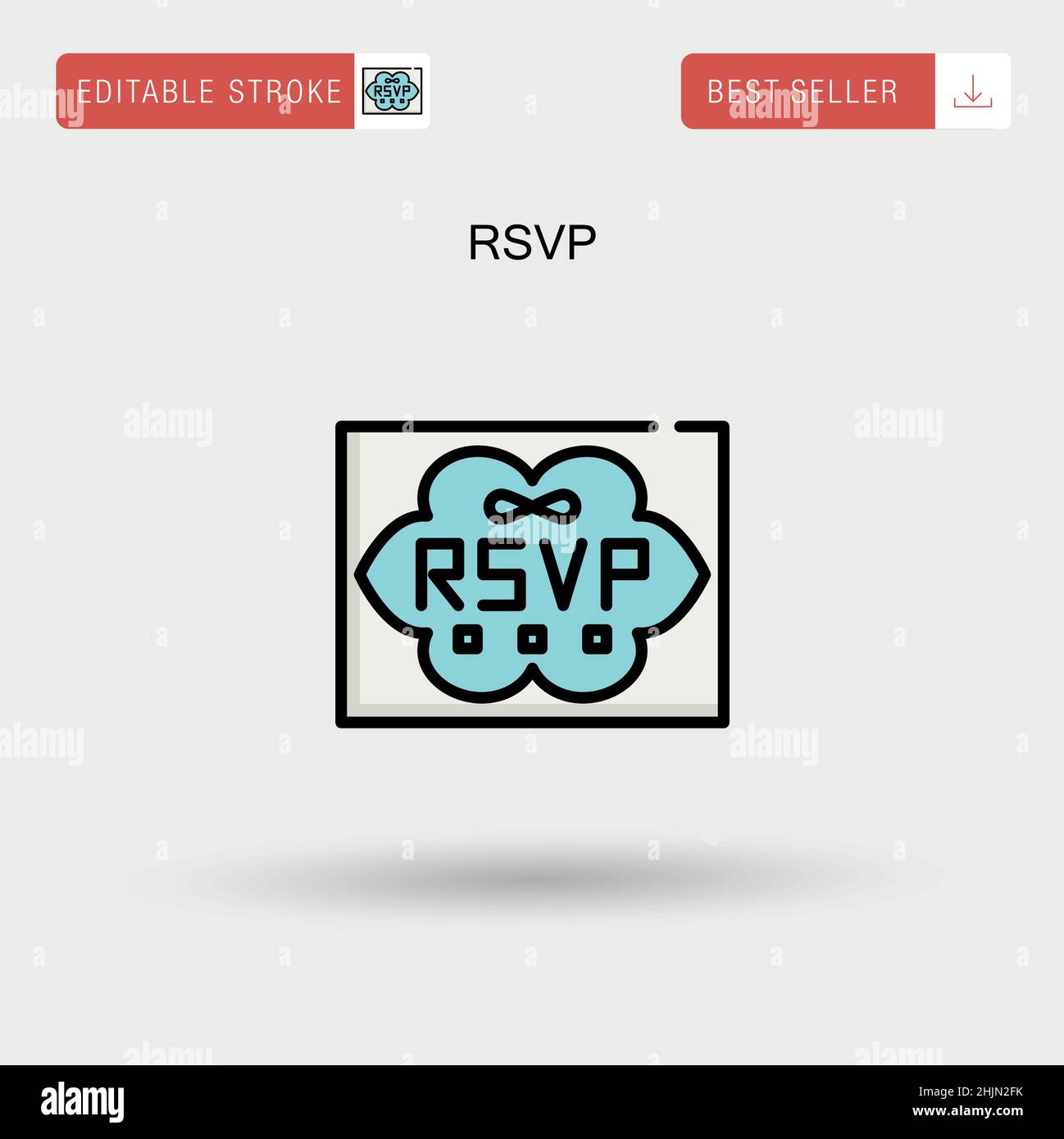 Rsvp Simple vector icon Stock Vector Image & Art - Alamy