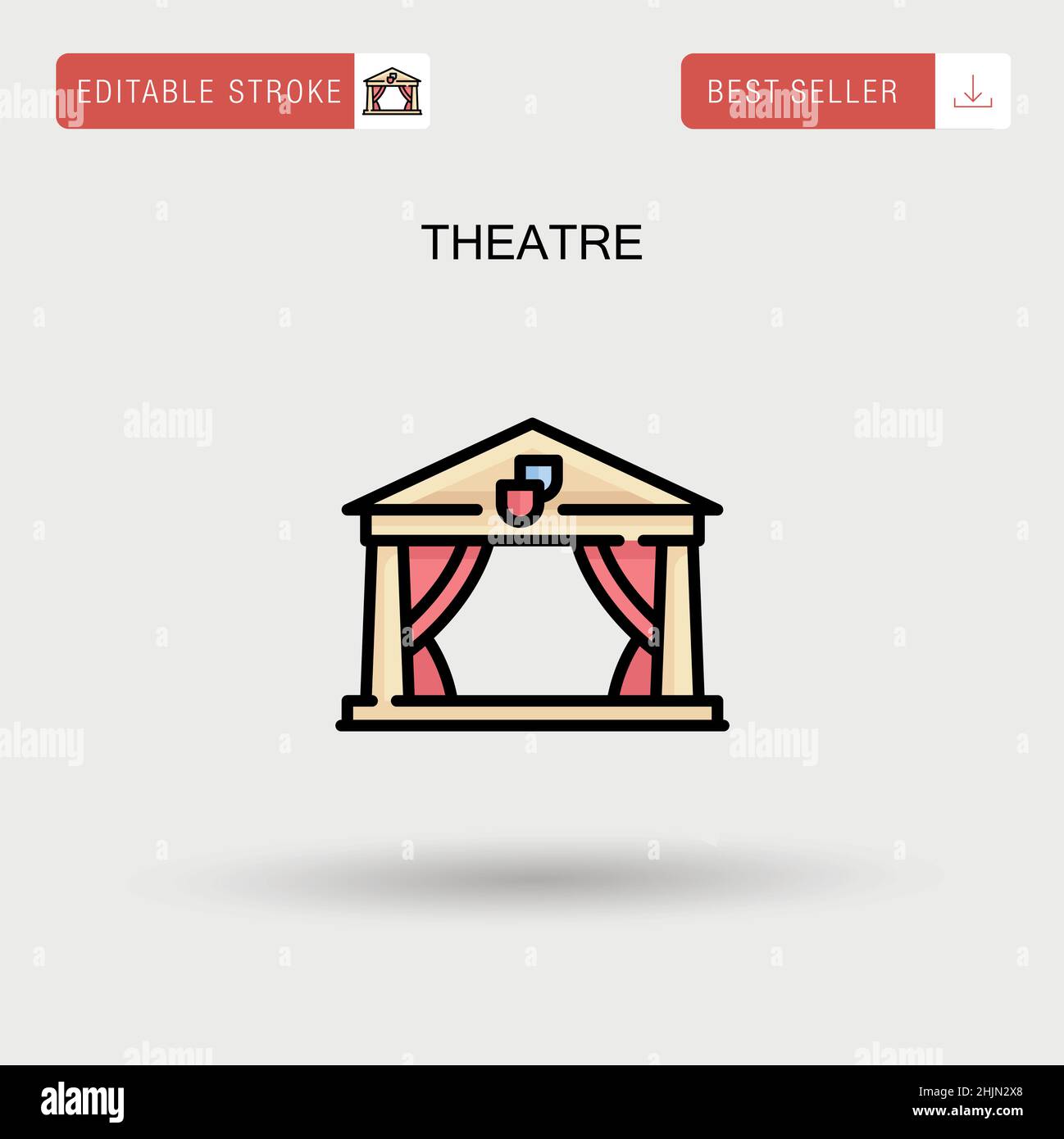 Open stage theatre cinema Stock Vector Images - Alamy