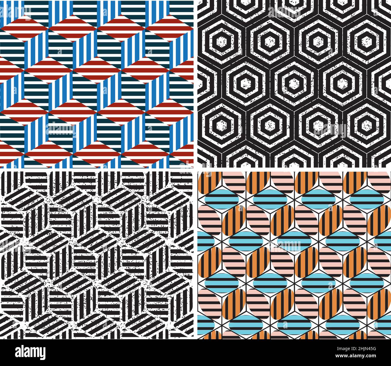 4 different vector patterns in the same package(eps). One pattern is ...