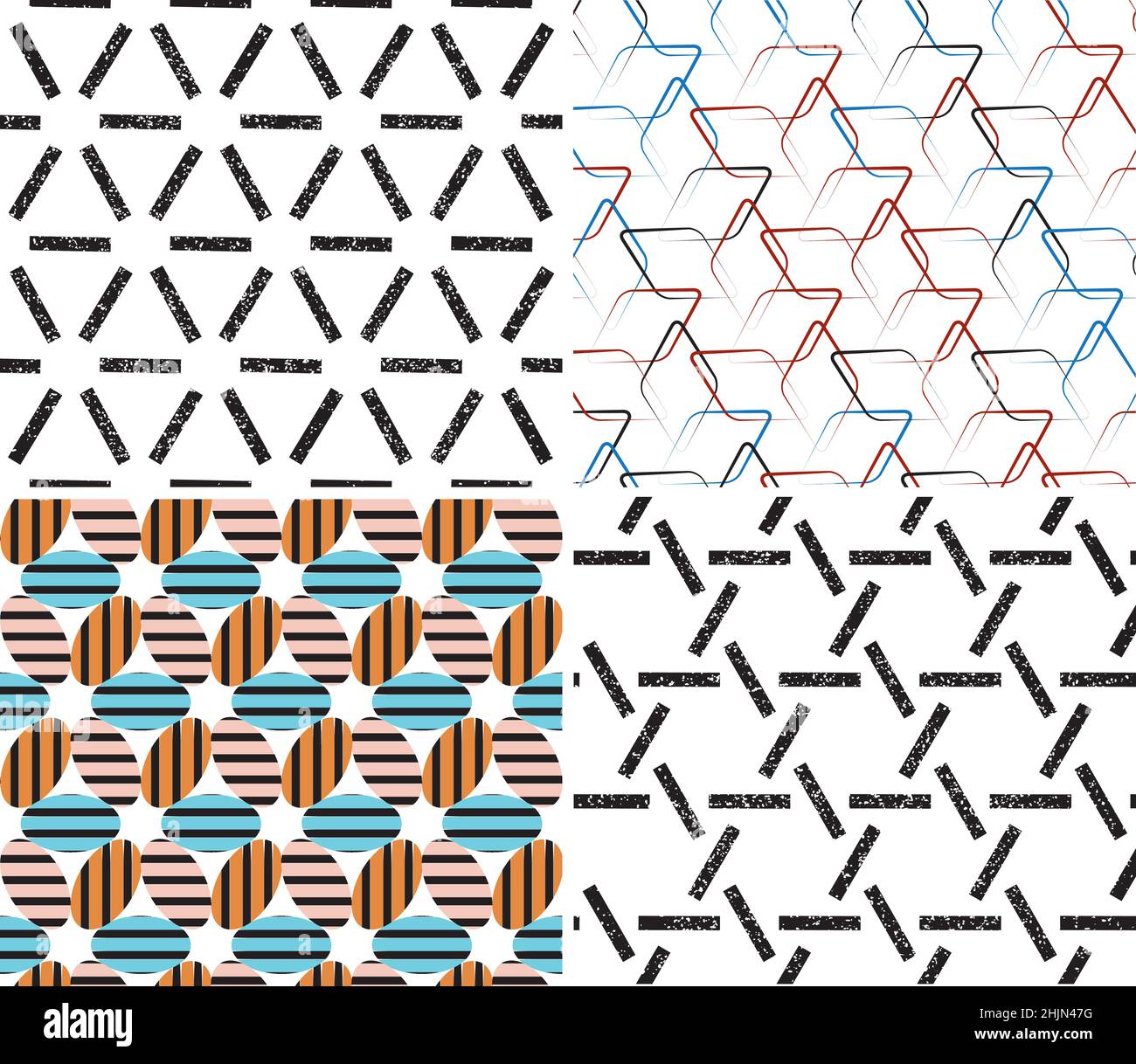4 different vector patterns in the same package(eps). One pattern is ...