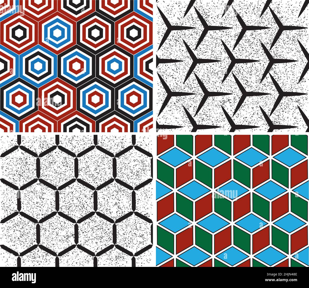 4 different vector patterns in the same package(eps). One pattern is ...