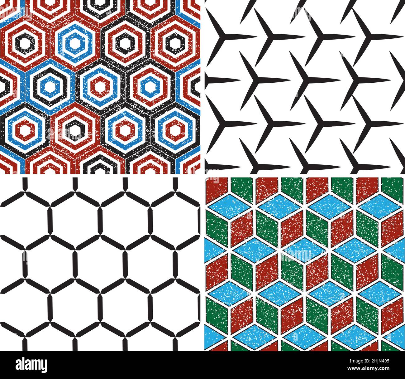 4 different vector patterns in the same package(eps). One pattern is ...