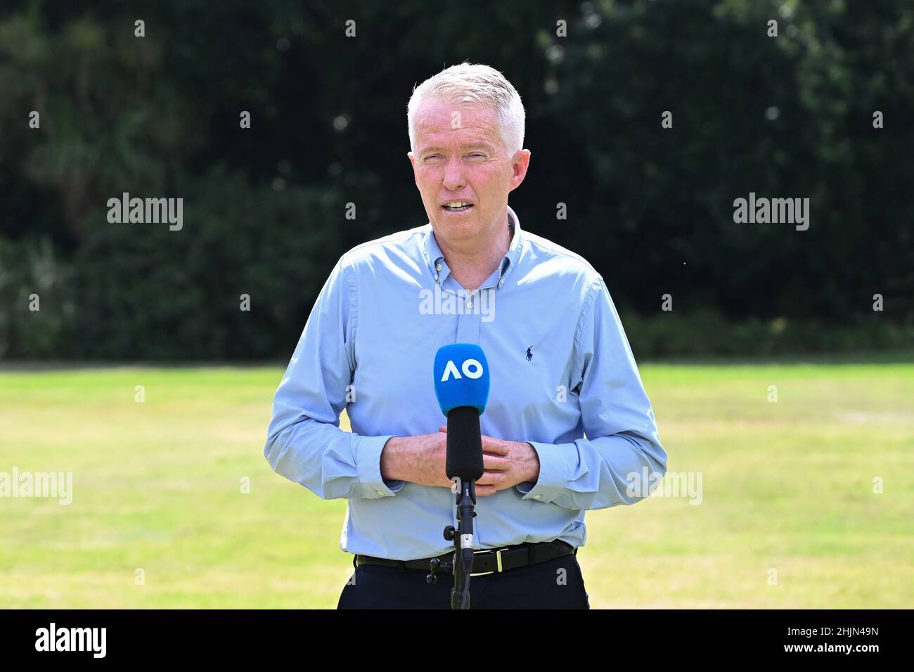 Melbourne, Australia. 31st Jan, 2022. Craig Tiley, the CEO of Tennis ...