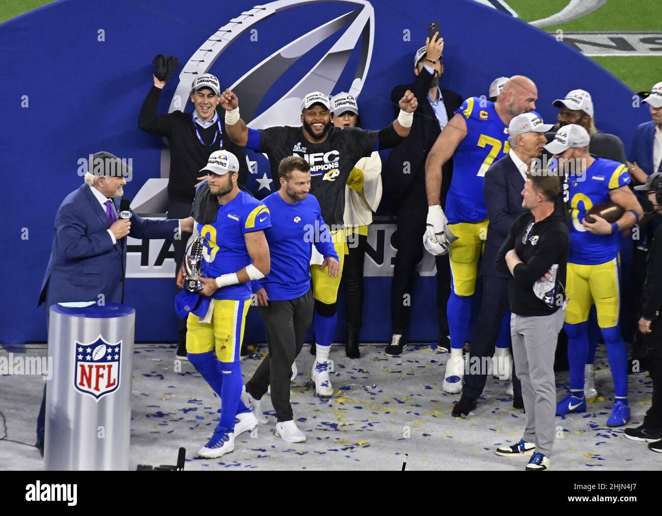 Inglewood, United States. 31st Jan, 2022. Los Angeles Rams' Matthew ...