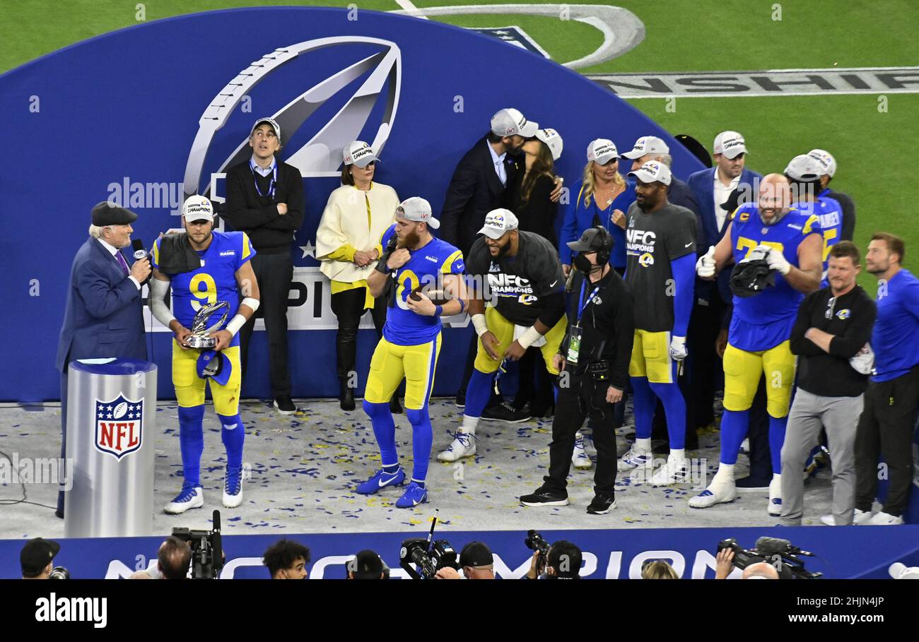 Inglewood, United States. 31st Jan, 2022. Los Angeles Rams' Matthew ...