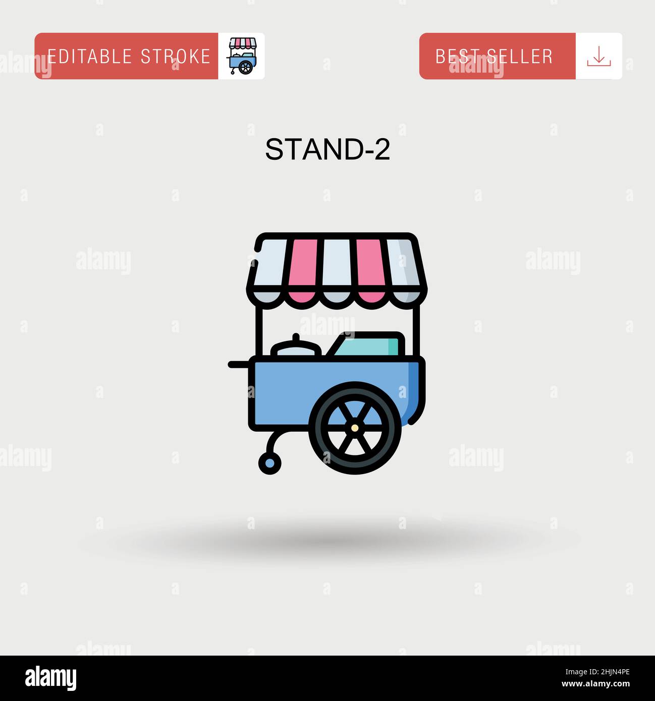 Stand-2 Simple vector icon Stock Vector Image & Art - Alamy