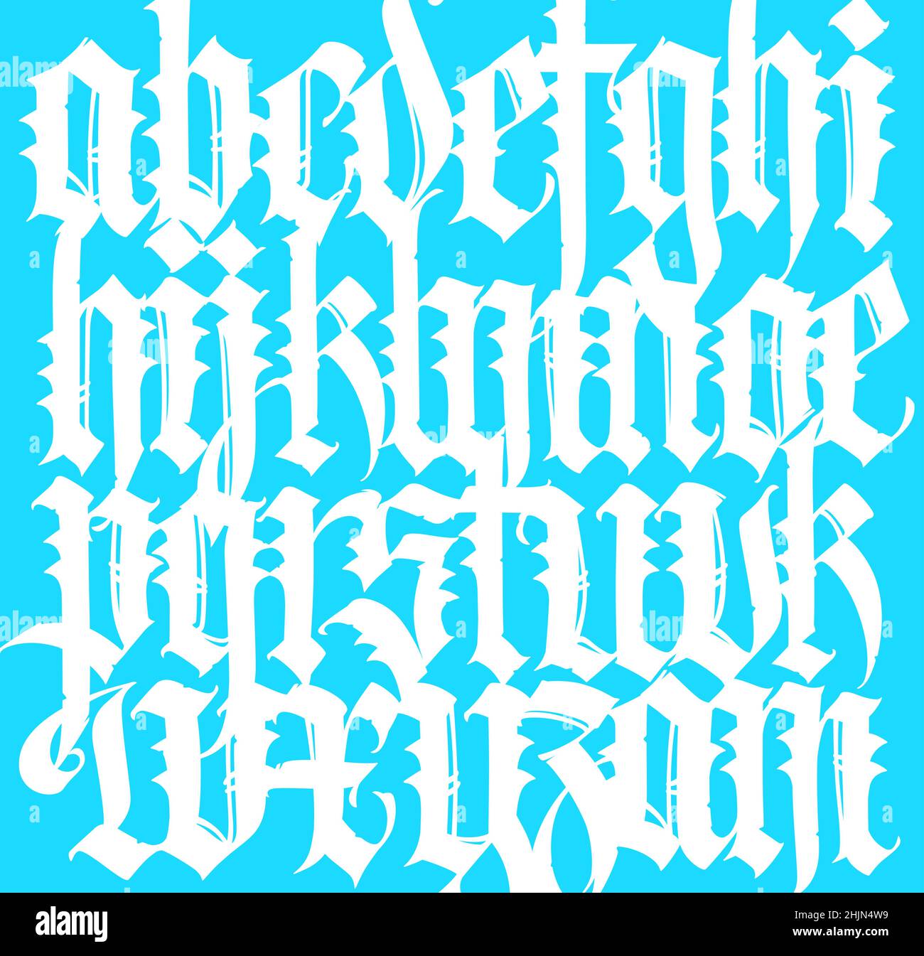 Pattern, ornament in the Gothic style. Vector. Calligraphy and ...