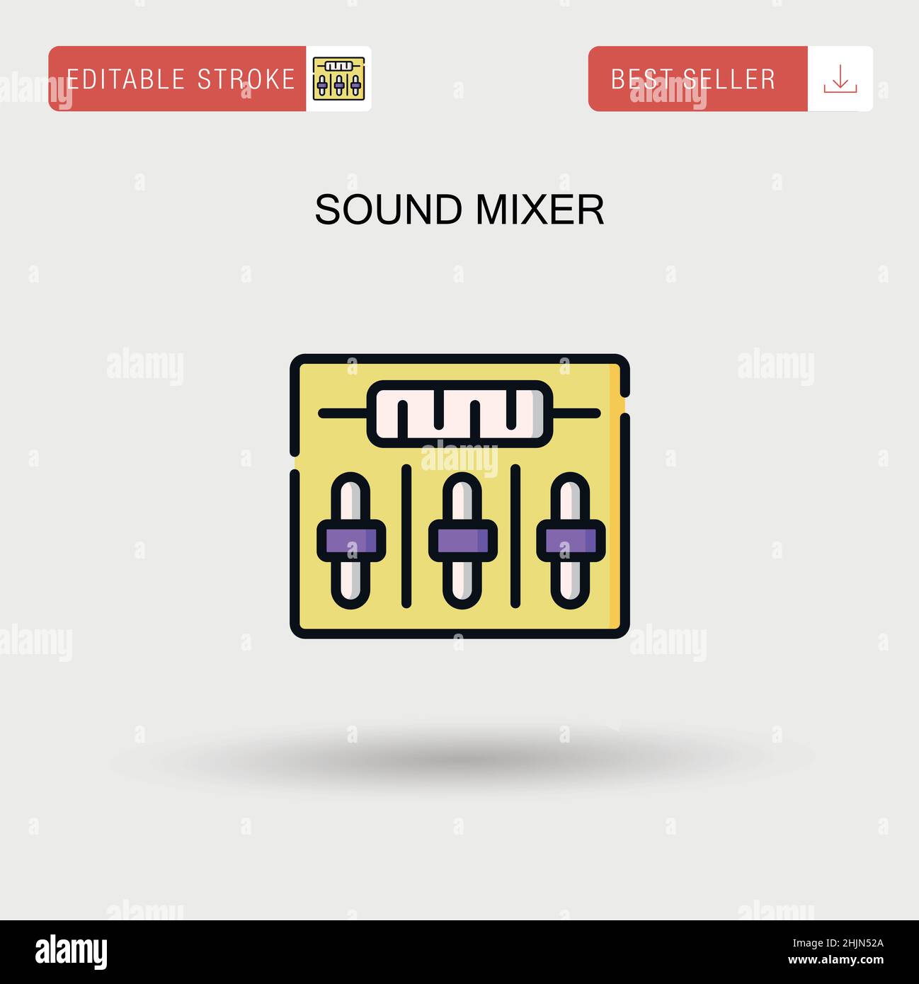 Sound mixer Simple vector icon Stock Vector Image & Art - Alamy