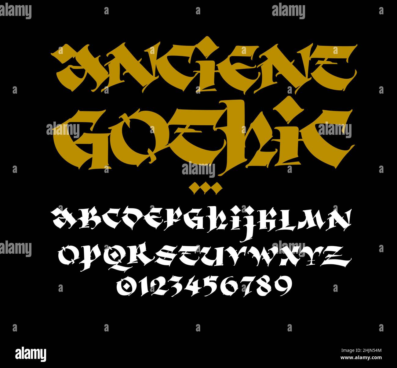 Ancient Latin Alphabet Font