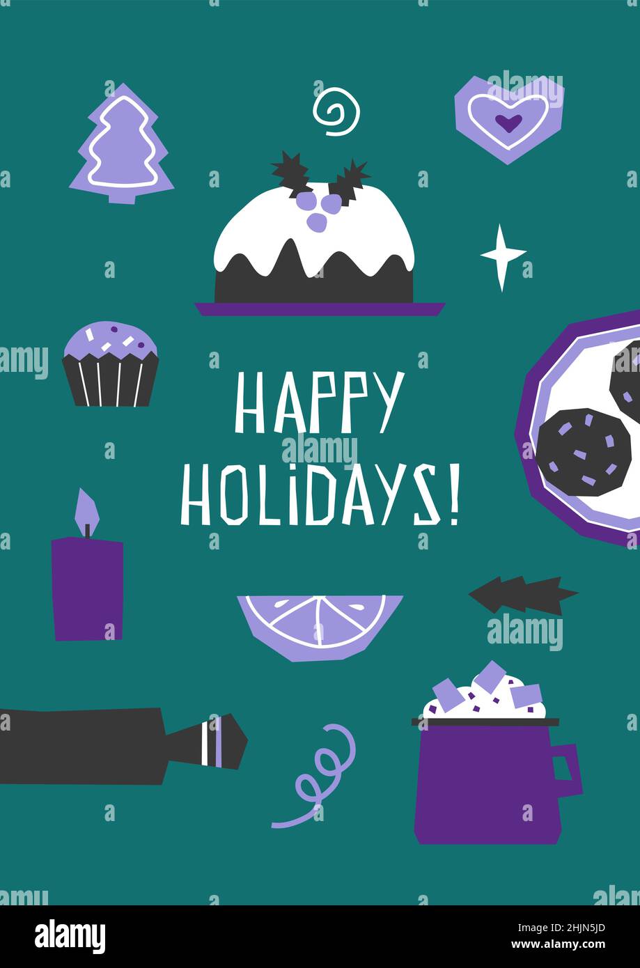 Happy holidays card hi-res stock photography and images - Alamy