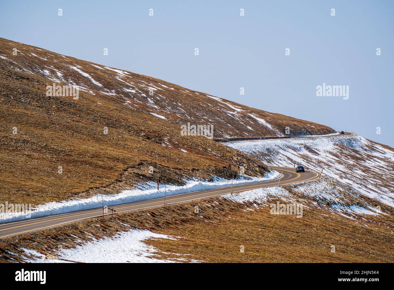 Road on a slope hi-res stock photography and images - Alamy